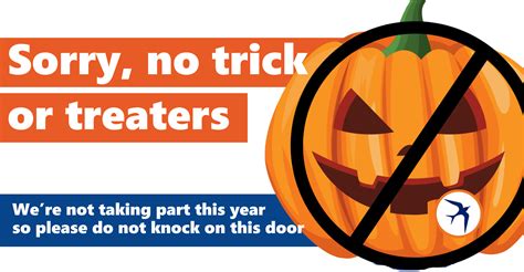News No Trick Or Treat Poster