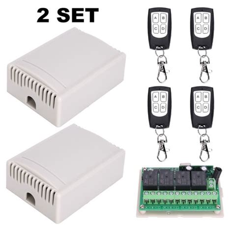 Dc 12v 4ch Wireless Remote Control Switch Relay Rf Transceiver