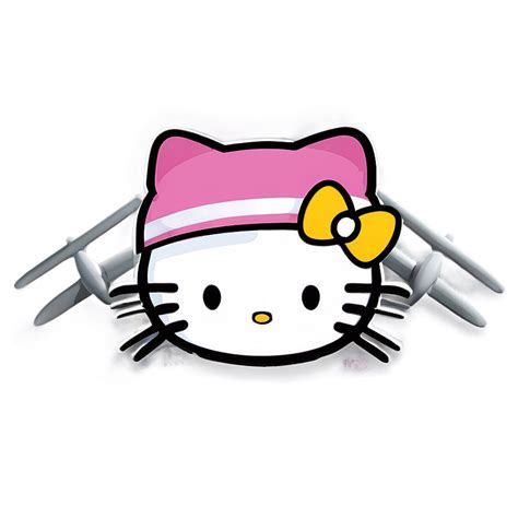 Cute Hello Kitty Pilot Adventure Wallpaper Background Free Download