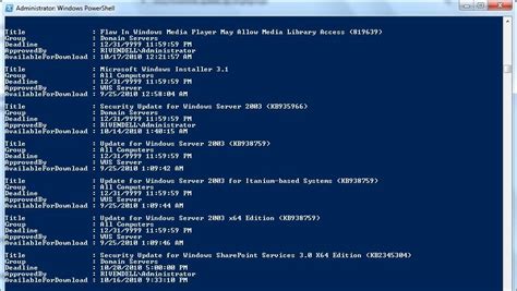 Wsus Approving And Declining Updates With Powershell Learn