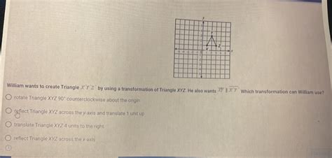 solved william wants to create triangle x y z by using a