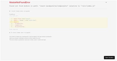 Sandpack React Codesandbox