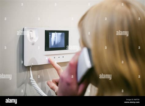 Woman Babe Intercom System Hi Res Stock Photography And Images Alamy