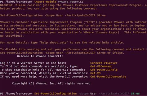 Installing Vmware Powercli On Ubuntu 2204 Jammy Avesta Mobile Web And Custom Application