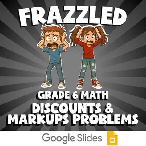 Discounts And Markups Problems Frazzled Math Game No Prep Grade 6 Review