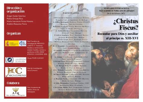 ¿christus Fiscus Recaudar Para Dios Y Auxiliar Al Príncipe Siglos