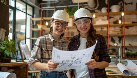 Premium Photo Young Builders Analyzing Construction Plans