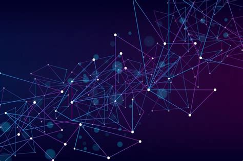 Premium Vector Abstract Big Data Visualization Digital Network Connection Concept Background