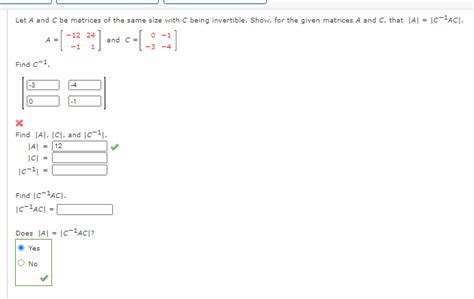 Solved Let A And C Be Matrices Of The Same Size With C Being Chegg Com