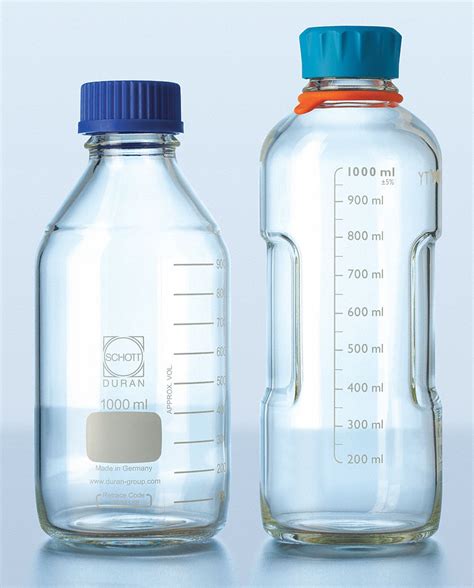 Borosilicate Glass 1 L Capacity ML Bottle 56HT58 218815457 Grainger