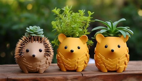 Premium Photo Create A Series Of 3dprintable Plant Pots In The Shape Of Adorable Pandas These