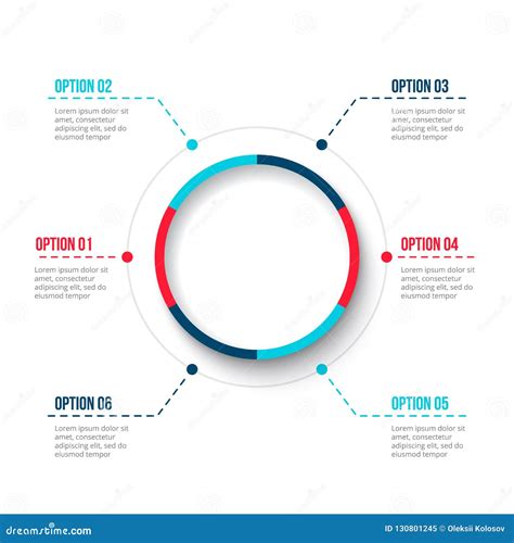 Vector Circle Element For Infographic Template For Cycle Diagram Graph Presentation And Round