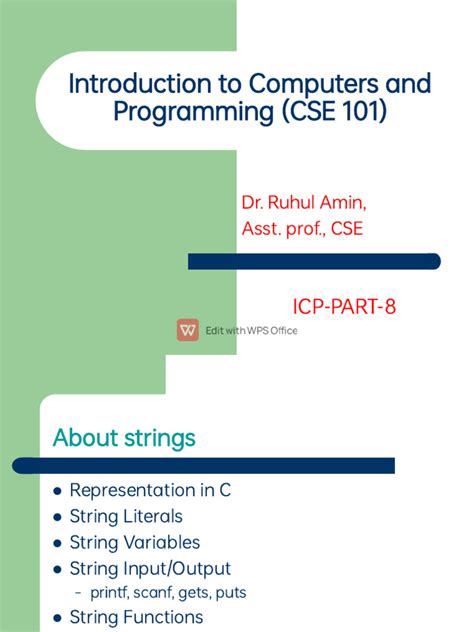 Icp Part 8 Pdf Pointer Computer Programming Integer Computer Science