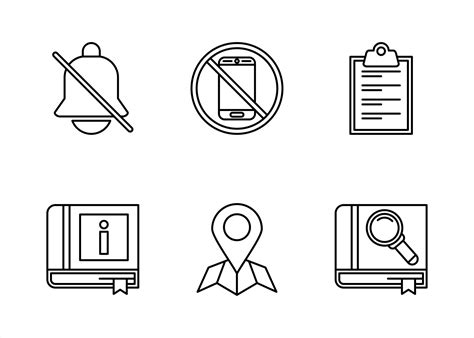 Library Vector Icon Set 17463466 Vector Art At Vecteezy