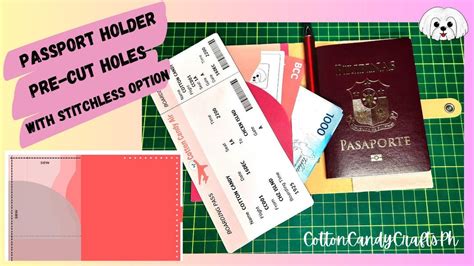 Faux Leather Passport Holder Pattern Passport Cover Svg Template