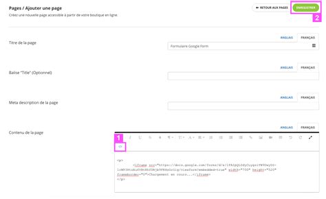How To Add A Form Or Script Iframe Tag On My Online Store Panierdachat