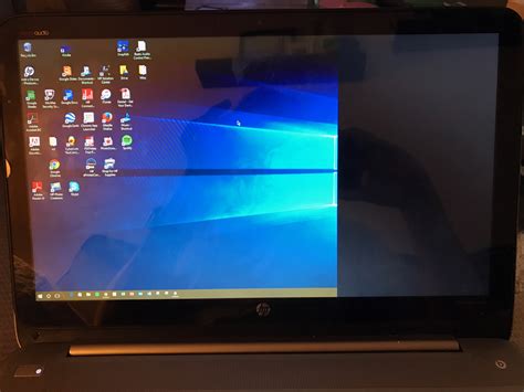 Right Quarter Of Screen Black Bar Cannot See Display Hp Support