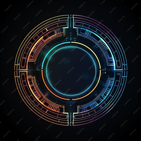 Premium Photo Abstract Hud Gui Ui Circular Shape