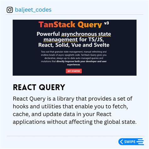 Reactquery React Javascript Baljeet J