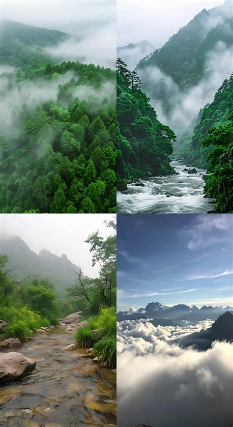 竖版自然光影与森林美景短视频 视频素材下载