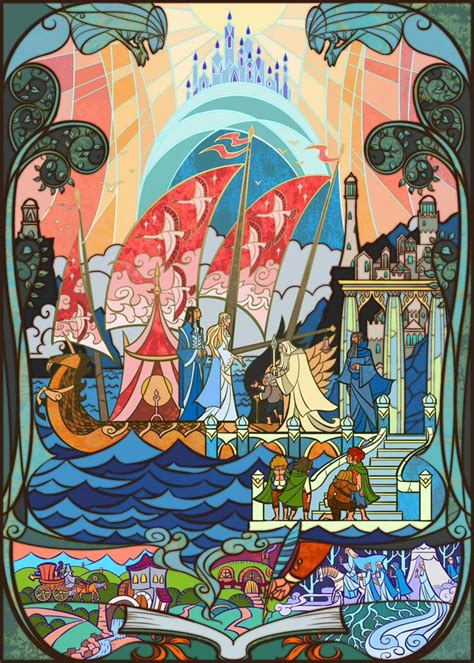 Lord Of The Rings Stained Glass Art Tolkien Tolkien Art Middle