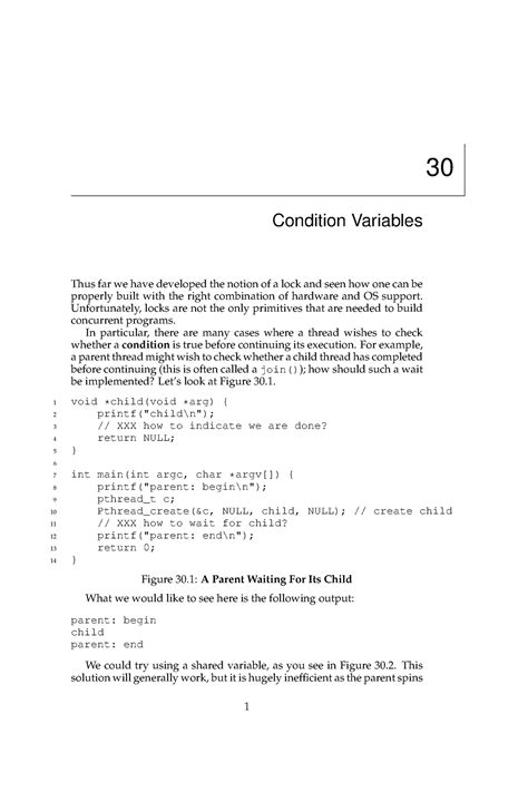 Threads Cv Operating Systems 30 Condition Variables Thus Far We