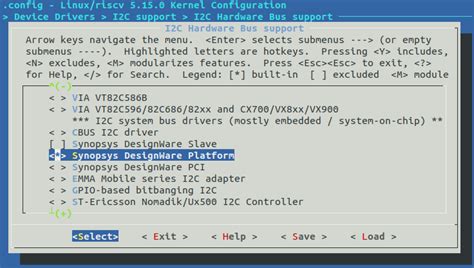 Kernel Menu Configuration
