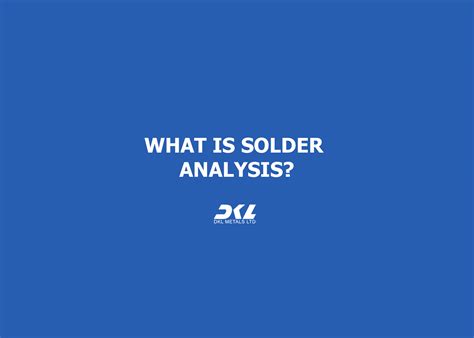 Solder Analysis Pewter Alloys Solders White Metals