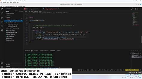 Fix Intellisense Err Of Identifier Configblinkperiodporttickperiodms Is Undefined In Esp