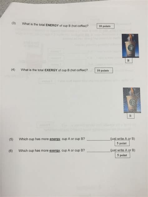 Solved Problem Concept Of Energy And Exergy Total Chegg
