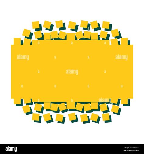 Yellow Rectangle With Dissolve Effect Brochure Element Design Stock Vector Image And Art Alamy