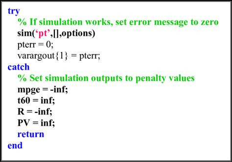 1 Penalty Value Based Heuristic Matlab ® Try Catch Statement Download Scientific Diagram