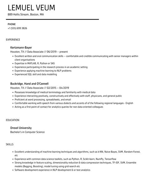 Data Associate Resume Samples Velvet Jobs Data Associate Resume Samples Velvet Jobs