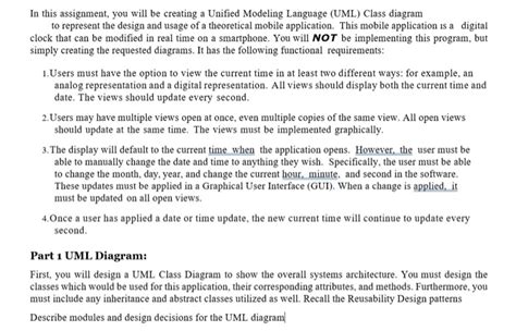 In This Assignment You Will Be Creating A Unified Chegg Com