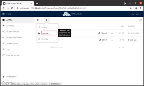 [qa] Cannot Create Folder With Part In The Folder Name · Issue 5518 · Owncloud Web · Github