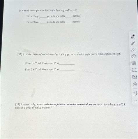 Solved Part Ii ﻿emissions Permitsconsider An Industry With