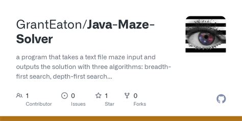 Github Granteatonjava Maze Solver A Program That Takes A Text File Maze Input And Outputs
