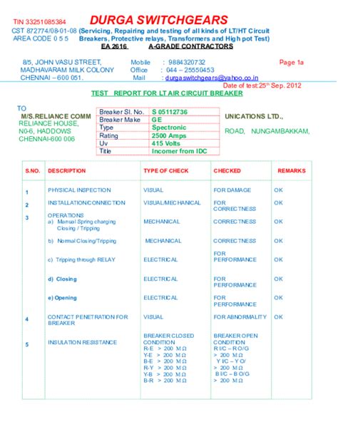 Doc Dg Interconnectivity Relay Test Report