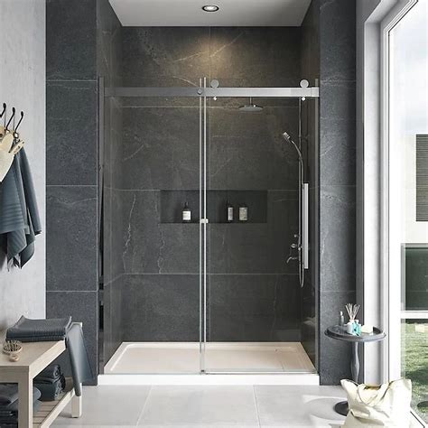 Transolid Madeline Brushed Stainless 56 In To 60 In W X 76 In H