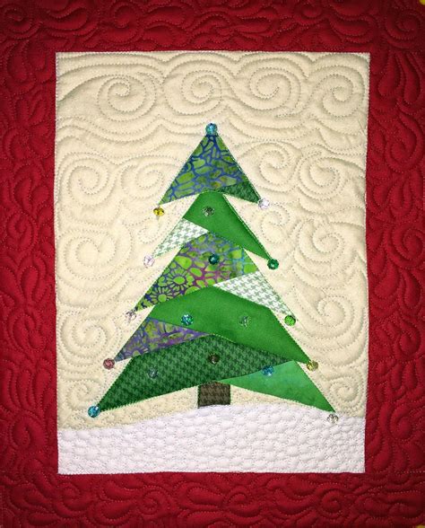 Quilted Christmas Tree Pattern Farmhouse Christmas Pdf Quilt Pattern