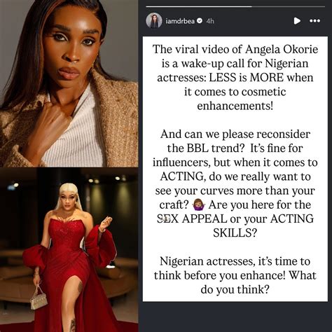 Are You Here For Sɘx Appeal Or Your Acting Skills Dr Bea Advices