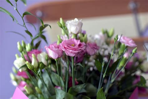 Composition Of Roses Spring Flower Bouquet Stock Image Image Of