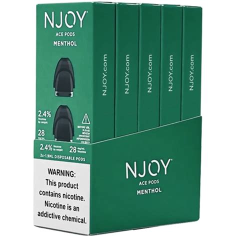 Njoy Ace 2 Pod Disposable Packs Menthol 2 4