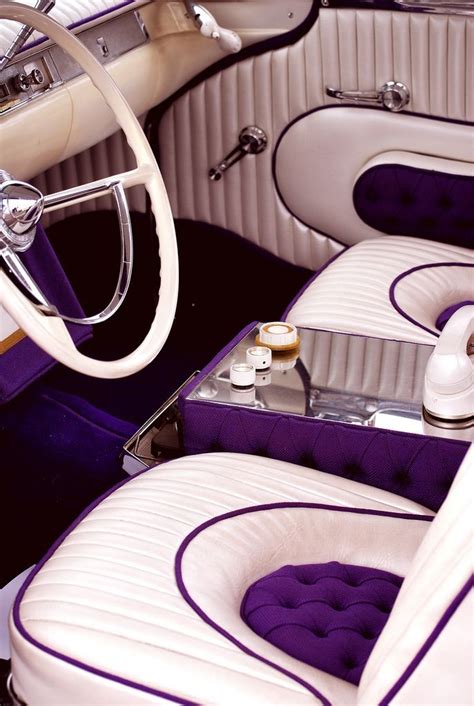 Purple Interior Design Car