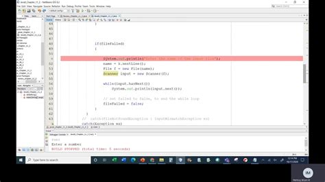 Java Ii Chapter 11 Class 2 Part 2 Input Validation With Exceptions
