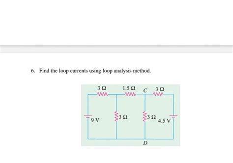 Find The Loop Currents Using Loop Analysis Method Filo