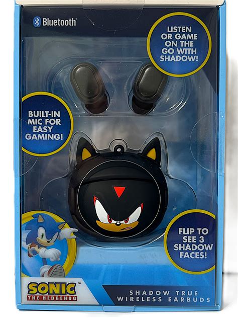 New Sega Sonic The Hedgehog Shadow 3 Faces Bluetooth True Wireless