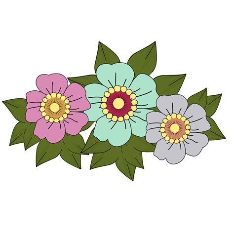 Free Pattern Flower Clipart Template To Edit Online