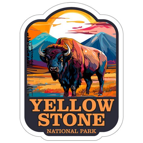 Yellowstone National Park Wyoming Sticker Travel