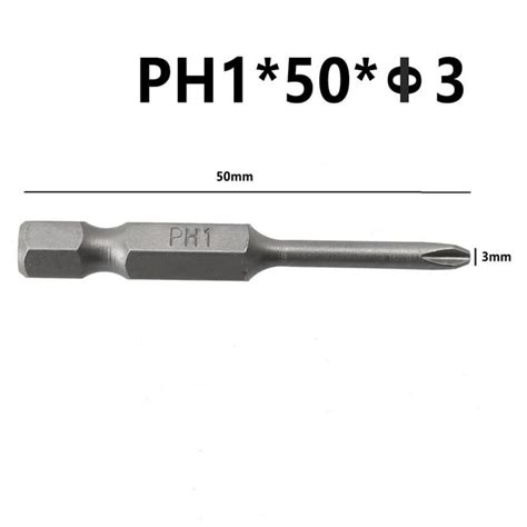 Precision Screwdriver Bit Set With Different Sizes And Types Ph00 Ph0 Ph1 Ph2